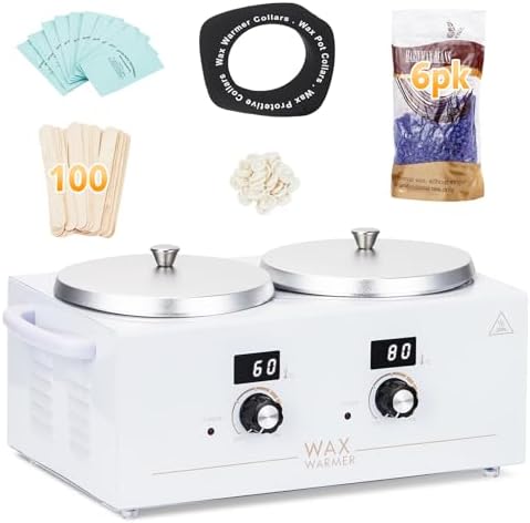 Amazon.com : Professional Double Wax Warmer for Hair Removal, Body Wax ...