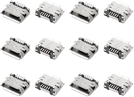 Amazon.com: bnafes 10 Pcs Mini USB Type B Female Port 5-Pin 180 Degree ...