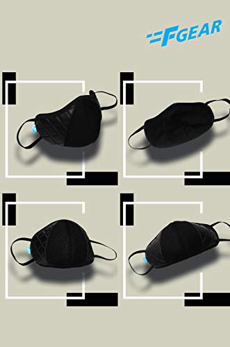 F Gear Luxur Medium F95 Mask Diamond Black Pack of 3 Safeguard 7 layer ...