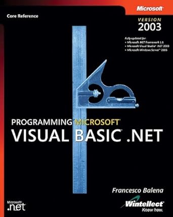 Programming Microsoft® Visual Basic® .NET Version 2003: Balena ...