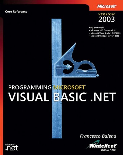 Programming Microsoft® Visual Basic® Net Version 2003 Balena