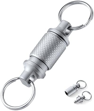 1pc Titanium Alloy Quick Release Swivel Keychain, Detachable Keychain ...
