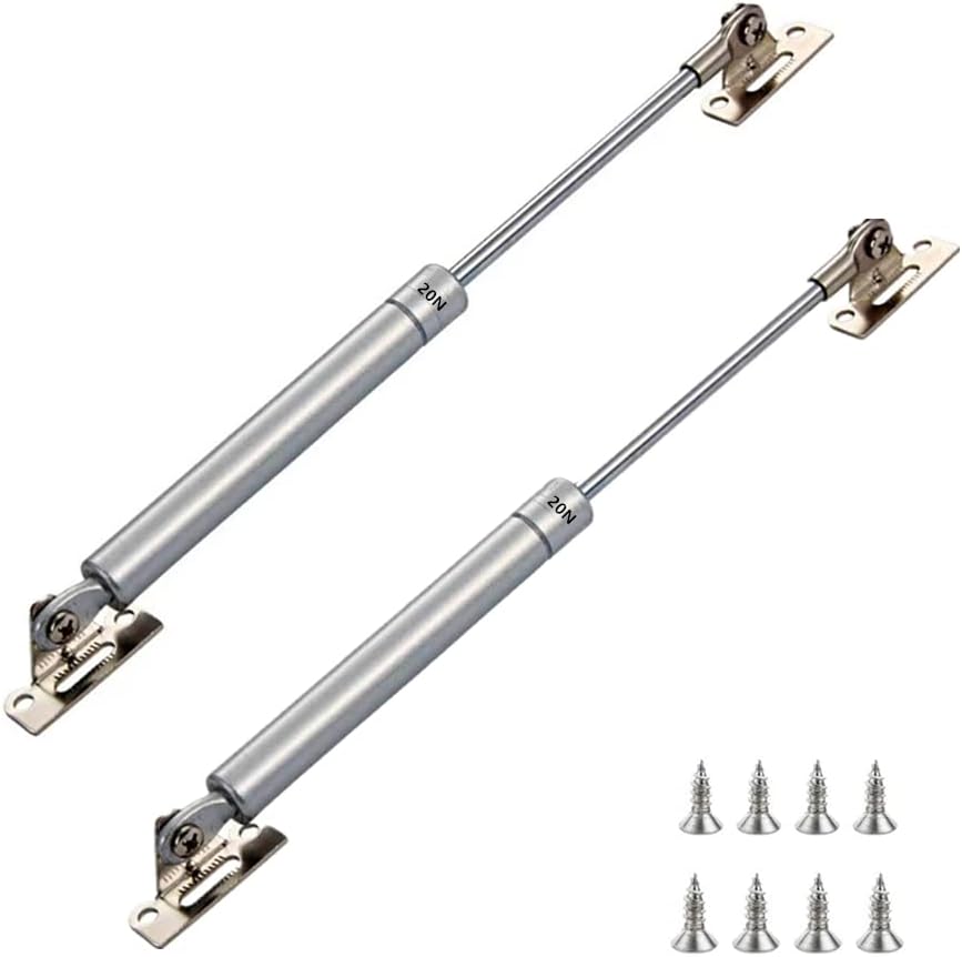 20N/4.4Ib/2kg Gas Struts,10 Inch Length Lift Support Soft Close, Safety ...