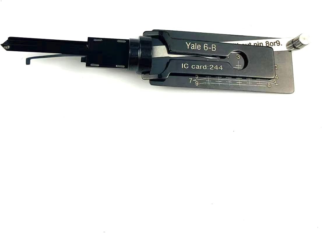 TPM Go Locksmith Lock Picking Tool for Yale Locks,Pick and Decoder 2 in ...