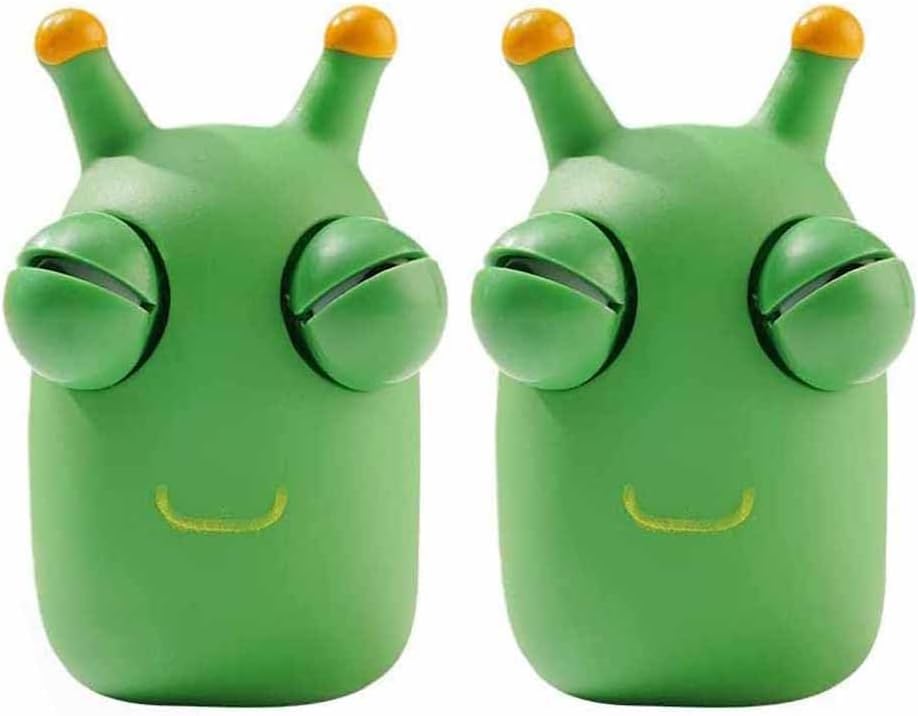 Funny Bug Toys Squeeze Toys Pinch Toy Green Eye Bouncing Worm Stress ...
