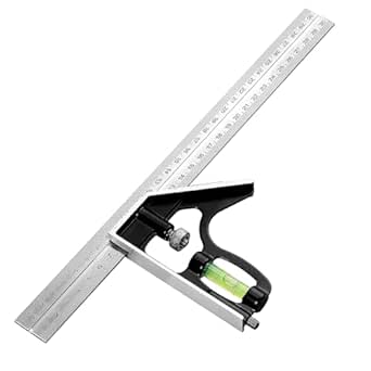 Combination Square, Stainless Steel Angle Ruler 12Inch/300mm Adjustable ...