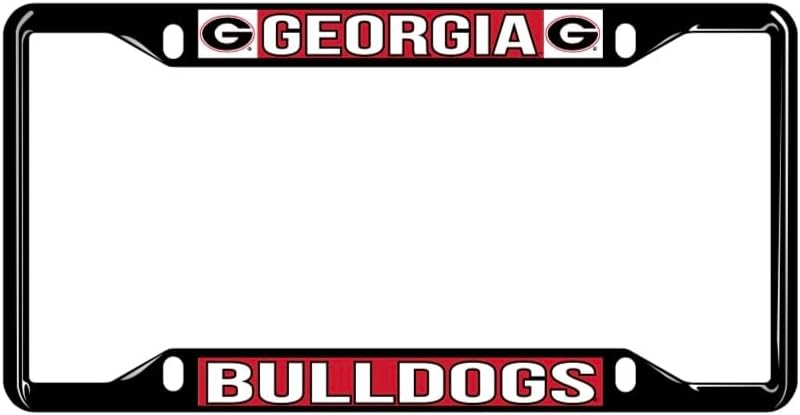 Amazon.com: Georgia Bulldogs UGA Dawgs Black Tag Frame : Sports & Outdoors