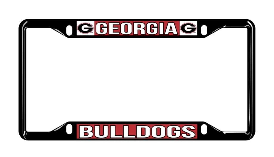 Amazon.com: Georgia Bulldogs UGA Dawgs Black Tag Frame : Sports & Outdoors