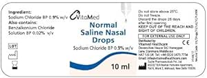 Normal Saline Nasal Drops 10ml - CE Marked - Pack of 3 : Amazon.co.uk ...