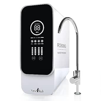 NewFresh Tankless Water Filter System，Reverse Osmosis Water Filtration, Under Sink RO Water ...
