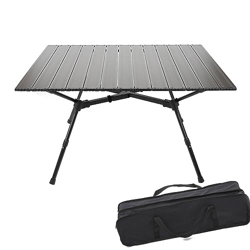 Snapklik.com : Height Adjustable Folding Camping Table Outdoor ...
