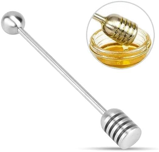 Premium Honey Dipper Spoon Set – Stainless Steel Honey Stirrer Mixing ...