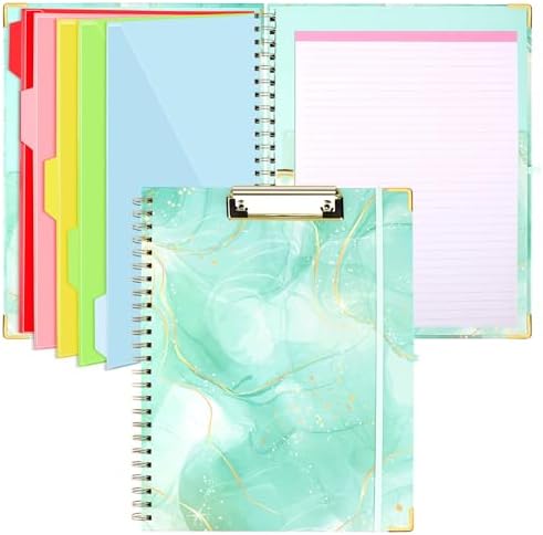 Amazon.com : Spiral Clipboard Folio with Refillable Notepad,Cute ...