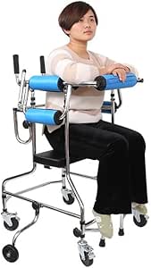 Amazon.com: Wheeled Walking Frame with Lockable Brake, Adjustable ...
