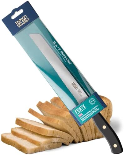 Kitchen Devils Control Bread Knife, Stainless Steel, Black, 44.3 x 3.5 ...