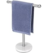 Amazon.com: WAYDELI Standing Towel Rack Double-T Shape Tall Bath Towel ...