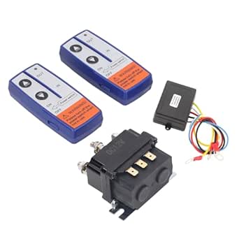 Amazon.com: 12V 250A Heavy Duty Winch Relay Kit with Wireless Remote ...