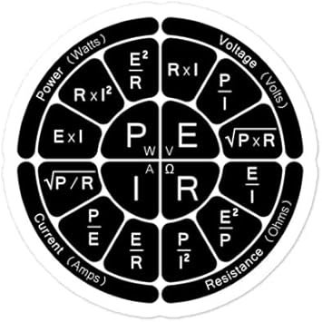 Amazon.com: The Formula Wheel – Formulas of Electrical Engineering Ohms ...
