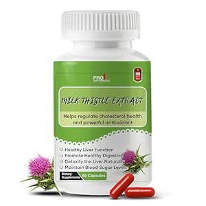 Pro1 Supplements Liver Detox Supplement with Milk Thistle Extract 500mg ...
