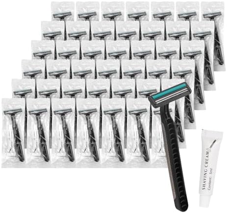 Amazon.com: Disposable Razors In Bulk, Bulk Razors With Knife Cap, Gray ...