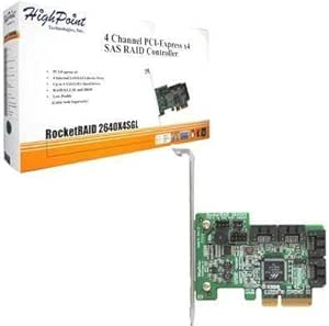 Amazon.com: HighPoint RocketRAID 2640X4SGL 4-Channel PCI-Express x4 SAS 3Gb/s RAID Controller by ...