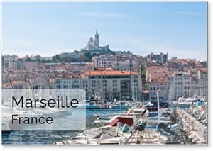 The Old Port of Marseille, Fridge Magnet : Amazon.co.uk: Home & Kitchen
