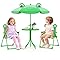 Amazon.com: HONEY JOY Kids Picnic Table, Animal Themed Toddler Outdoor ...