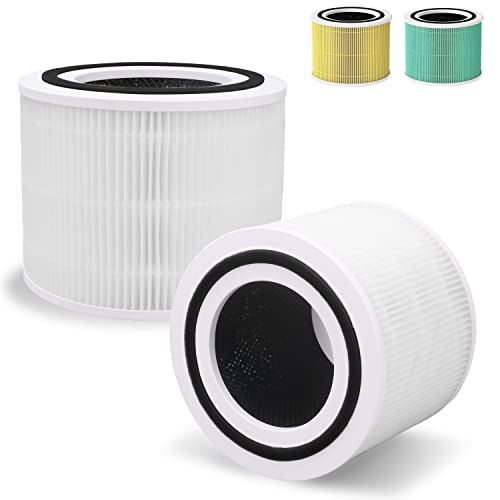 2 Pack Core 300 True HEPA Replacement Filters for LEVOIT Core 300 and ...