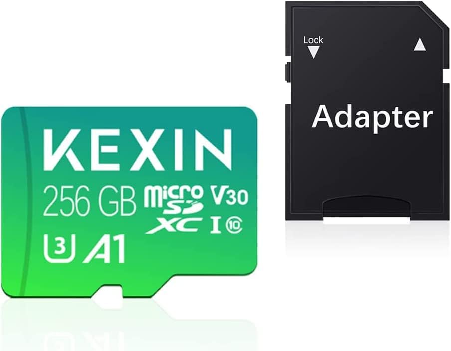 KEXIN Micro SD Card 256GB Micro SDXC UHS-I Memory Card U3 4K UHD with ...