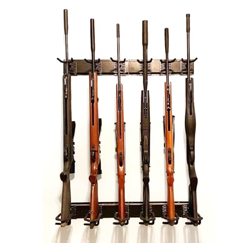 Snapklik.com : Gun Rack Wall Mount, Upgrade 6 Slots Gun Storage, Indoor ...
