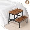 Amazon.com: Wood Bed Side Step Stool for High Beds Adult - 2 Step ...