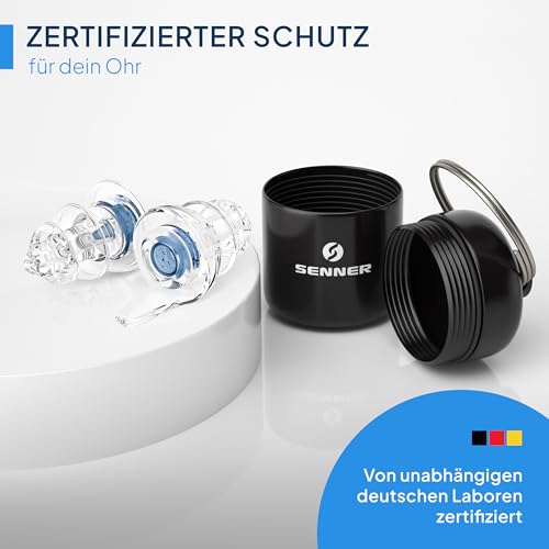 Senner MusicPro Soft Gehörschutz Ohrstöpsel für Konzert, Musik, Disco ...