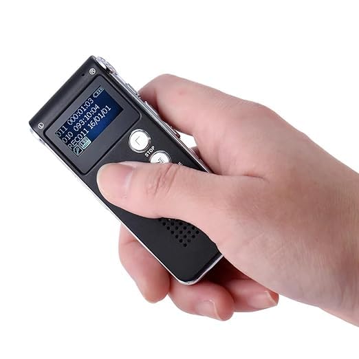 SPYTECTIFY 8GB Audio Recorder Voice Activated Recorder for Lectures ...
