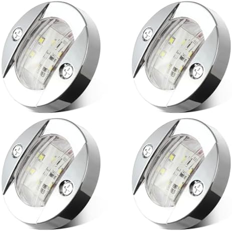 Amazon.com: PSEQT 4Pcs 3'' Marine Boat Interior Lights Green LED Boat ...