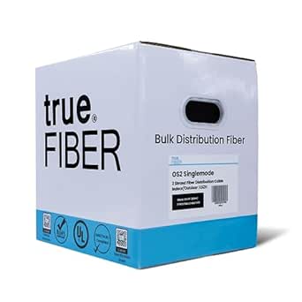 Amazon.com: trueCABLE 2 Strand Bulk Fiber Indoor/Outdoor Tight Buffered ...