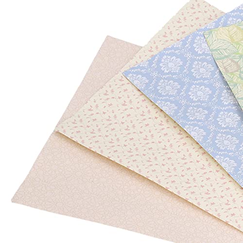 Vbestlife 1:12 Scale Dollhouse Wall Paper, 4 Sheets Different Patterns ...