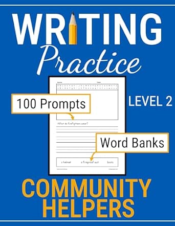 Amazon.com: Writing Sentences Workbook for Kids: Community Helpers ...