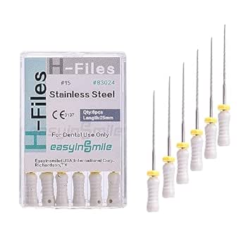 Amazon.com: EASYTODENTA Dental Endodontic 25mm H File Endo Hand Use ...