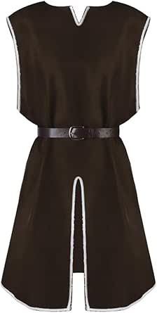 Amazon.com: Men's Medieval Tabard Tunic Vest Sleeveless Surcoat Viking Warriors LARP Costume (M ...