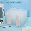 Amazon.com: PerKoop 6 Pcs Clear A4 File Box Document Plastic Storage ...