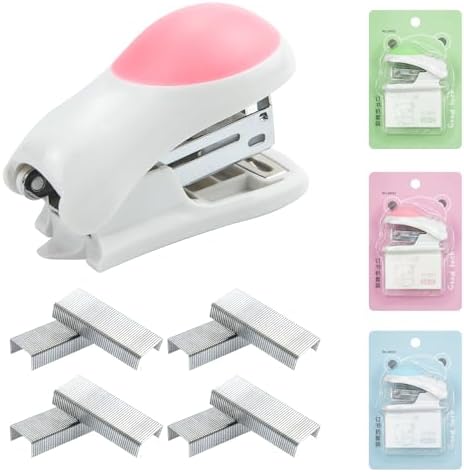 NEBURORA Mini Effortless Desktop Staplers with 400 Standard 26/6 ...
