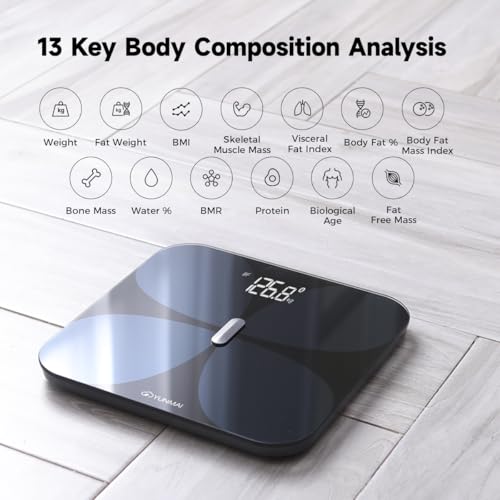 Buy Yunmai Smart Scale with BMI, Body Fat, Muscle Mass, Body Weight ...