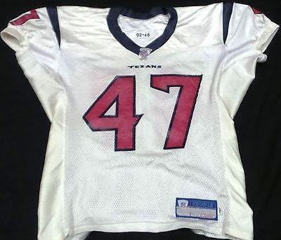 Houston Texans # 47 Game Used Training Camp Inaugural 2002 Season Worn ...