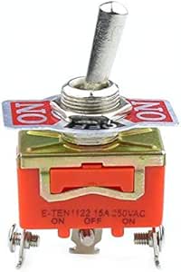 Amazon.com: 1PCS E-TEN1122 1122 Toggle Switch 3PIN ON-OFF-ON rocker ...
