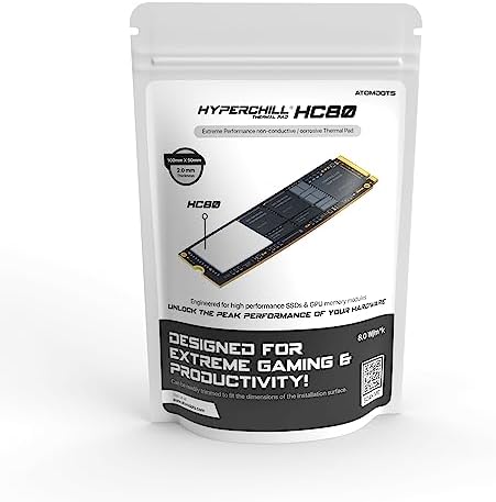 Hyperchill HC80 Thermal Pad 8.0 W/m*K | 100 X 50 mm (2.0 mm) : Amazon ...