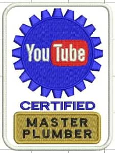 Amazon.com: Youtube CERTIFIED Master PLUMBER patch : Clothing, Shoes ...