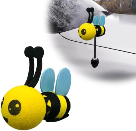 Amazon.com: Wevdn Bee Car Antenna Toppers, Cute Bee Aerial Balls for Automotive Roof Decor, EVA ...