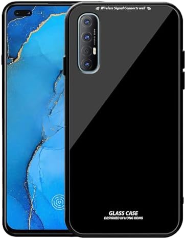 MOBILOVE Back Cover Case for Oppo Reno 3 Pro | Luxury Toughened Glass ...