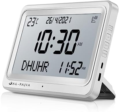 ACHAS OUD Bukhoor Azan Clock, Automatic Worldwide Digital 8 Azan Prayer ...