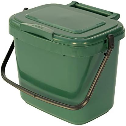 Large Compost Caddy - Green - for Food Waste Recycling (23 Litre) - 23L ...